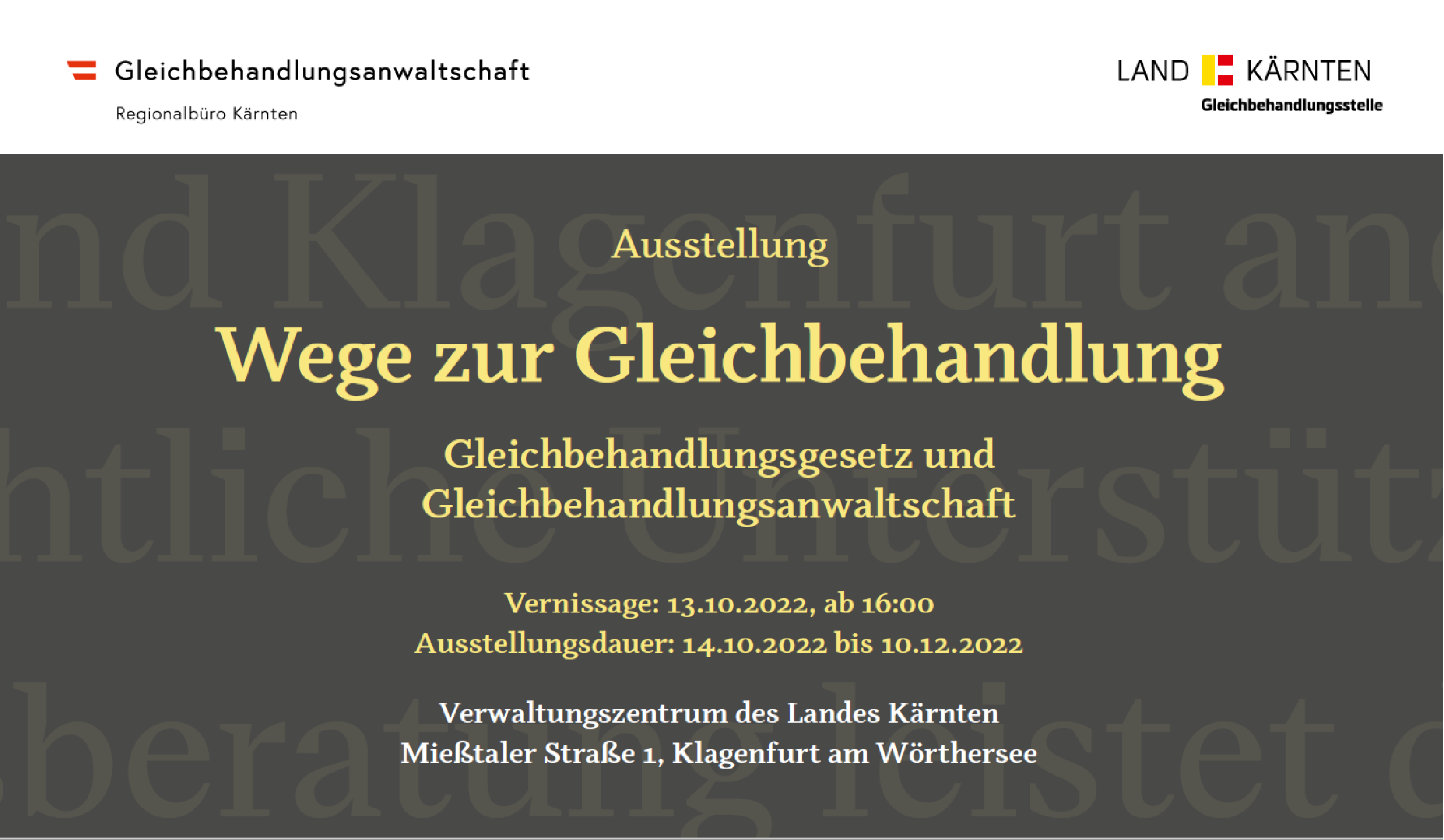 Wege zur Gleichbehandlung - Gleichbehandlungsgesetz und ...