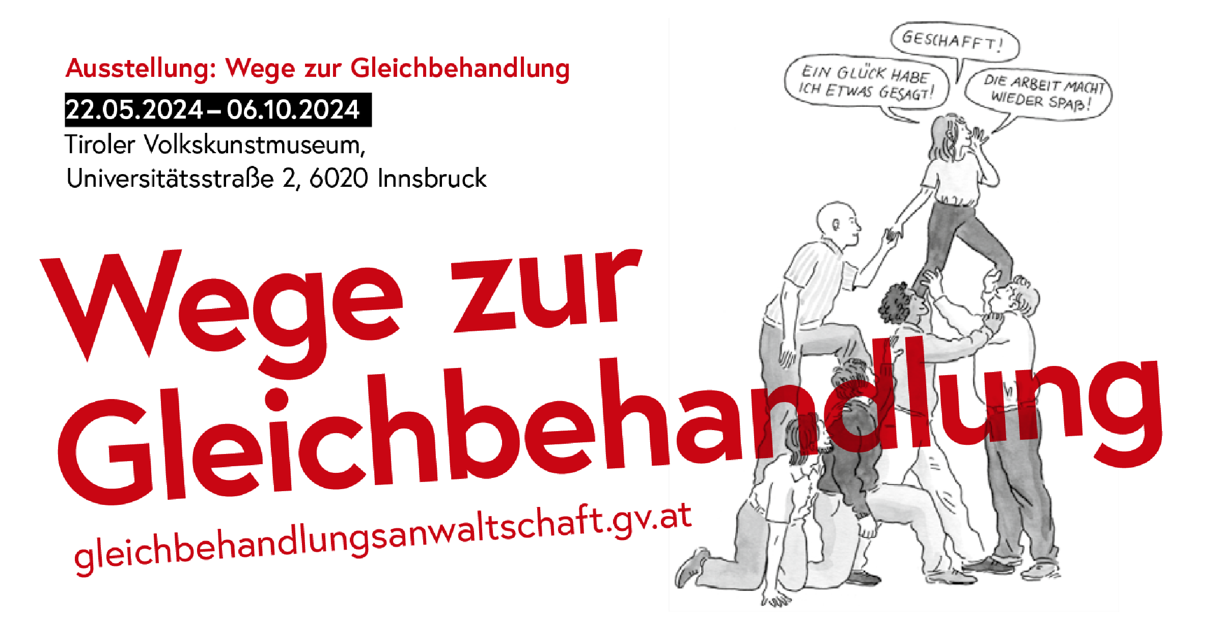 Jetzt auch in Innsbruck: Ausstellung "Wege zur Gleichbehandlung ...